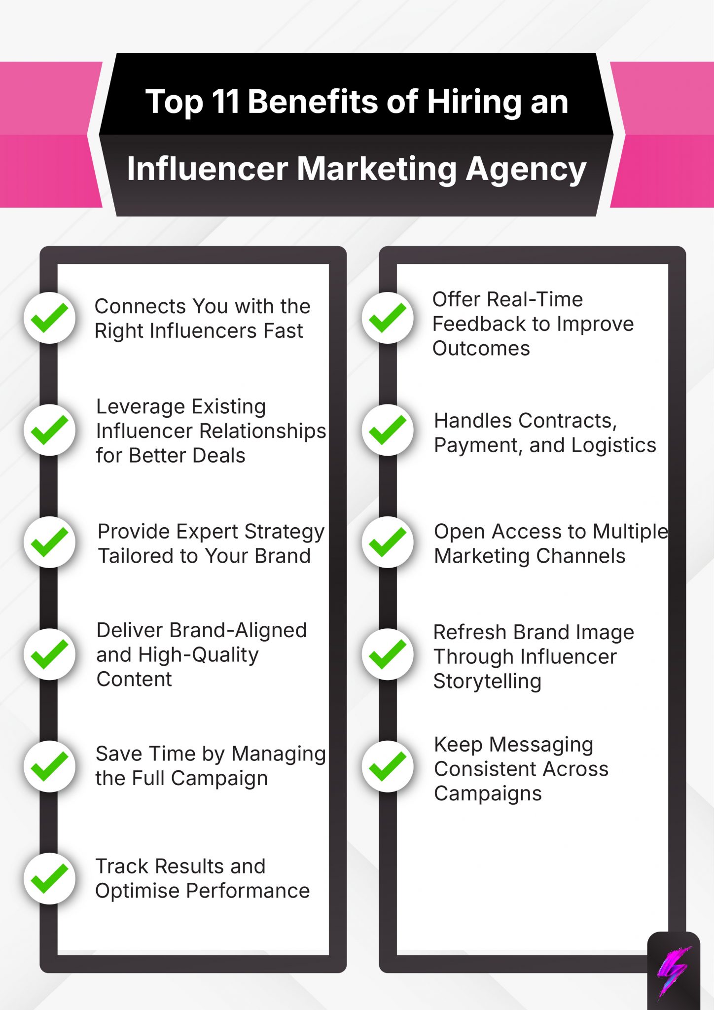 Top 11 Benefits Of Working With An Influencer Marketing Agency